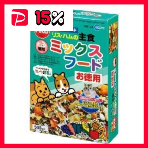ハムスター ＞   マルカン リス・ハムの主食ミックスフードお徳用 500g MR-544【ペット用品】  [ MR-544 ]