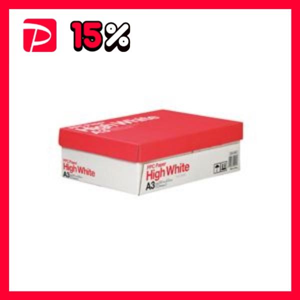 OA・プリンタ用紙 ＞   （まとめ）PPC PAPER High WhiteA3 1箱(1500枚:500枚×3冊) 【×3セット】 【ジャンル・特徴】 A3、A4、B4、B5サイズをご用意!白さ際立つ、高白色タイプのPPC用紙 [ 10...