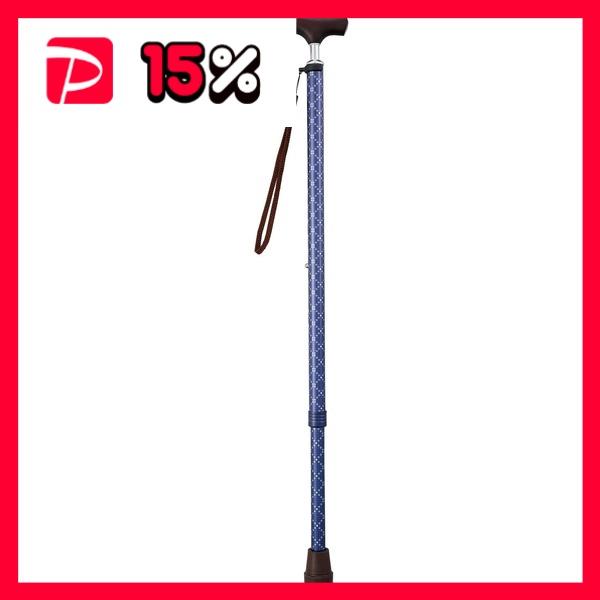 しっかり接地する大きな足ゴム テイコブ伸縮ステッキ（首細） BOLD