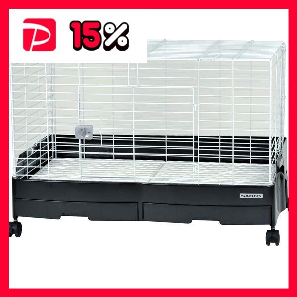 犬:サークル・ケージ ＞   イージーホーム エボ 80-BK（2分割樹脂スノコ仕様）【ペット用品】