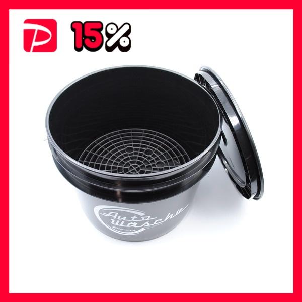 その他のカー用品 ＞   EDO-STA 洗車バケツ Autowasche フタ・グリッドガード付き ES-082 【ジャンル・特徴】 セルフ洗車の強い味方！ [ ES-082 ]