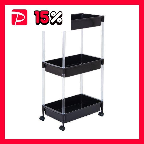 収納用品 ＞   平和工業 玄関ワゴン WillST 3段ダークグレー S-850DG 1台 【ジャンル・特徴】 洗剤やシャンプー、石けんなどのストックに好適です。 [ S-850DG ]
