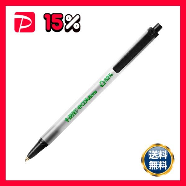ペン・万年筆 ＞   （まとめ） BIC油性ボールペン ECOLUTIONS クリックスティック 1.0mm 黒 ECSBLK-B12 1箱（12本） 【×2セット】