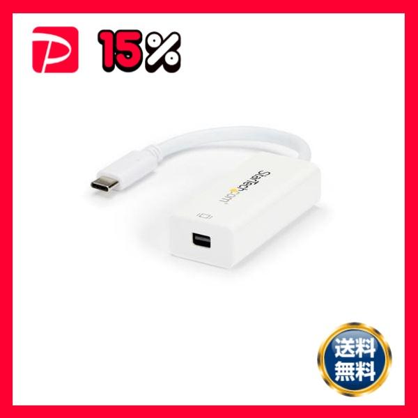 その他のパソコン・周辺機器 ＞   StarTech.com USB TypeC-Mini DisplayPort変換アダプタ ホワイト CDP2MDP 1個