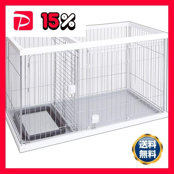 犬:サークル・ケージ ＞   ペティオ トイレのしつけが出来る ドッグルームサークル ホワイト レギュラー ペット住関連用品 【ジャンル・特徴】 トイレのしつけができるドッグルームサークル [ W24759 ]