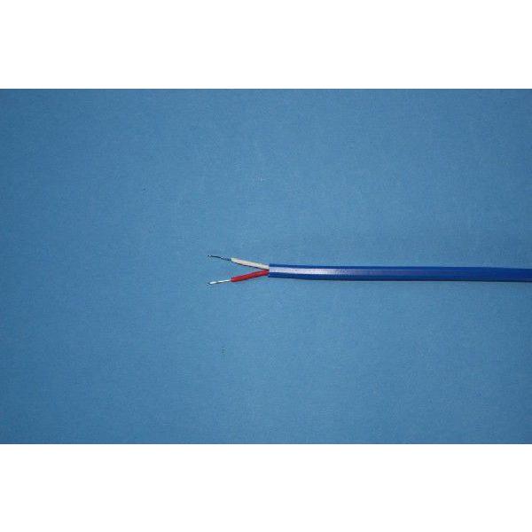 ビニール被覆熱電対線ビニール被覆熱電対線は最も一般的な絶縁材料で耐水性等に優れています。お客様で不要な在庫を持たなくて済むよう１ｍから切り売りいたしますので、 必要な時に必要なｍ数をご注文ください。ビニール被覆熱電対線の耐熱使用温度は９０℃...