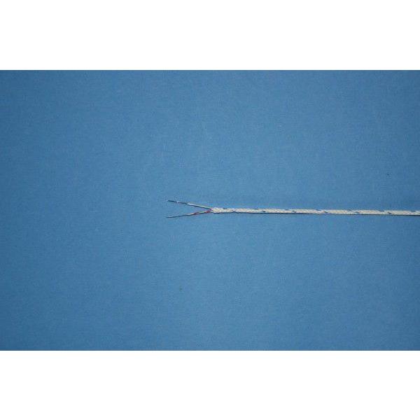 ガラス被覆熱電対線ガラス被覆熱電対線は湿気のない高温環境下で使用できます。お客様で不要な在庫を持たなくて済むよう１ｍから切り売りいたしますので、必要な時に必要なｍ数をご注文ください。ガラス被覆熱電対線の耐熱使用温度は250℃です。決済後、１...