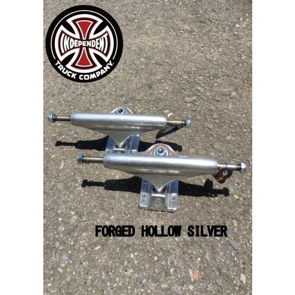 40年以上の歴史を誇り飛び抜けた頑丈さが魅力の称される　INDEPENDENT TRUCKS2個1セットでの販売になります。軽量ベースプレートに中空キングピン 中空シャフトを合わせたモデルINDEPENENTの人気軽量のモデルです。■モデル...