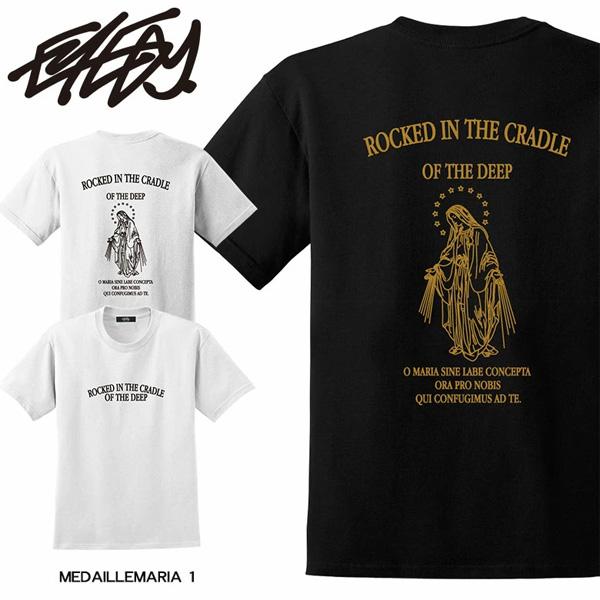 6.0ozのオープンエンド糸を使用したアメリカンテイストたっぷりのザックリとした素材感が特徴のTシャツです。 デザインはお得意のマリアを使ったイラストをオン。メンズとしてはもちろん、ビッグサイズのレディースとしてもオススメ。ホワイト 白 白...