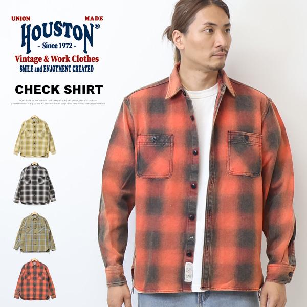 HOUSTON（ヒューストン） ビンテージ オンブレー チェック ビエラ