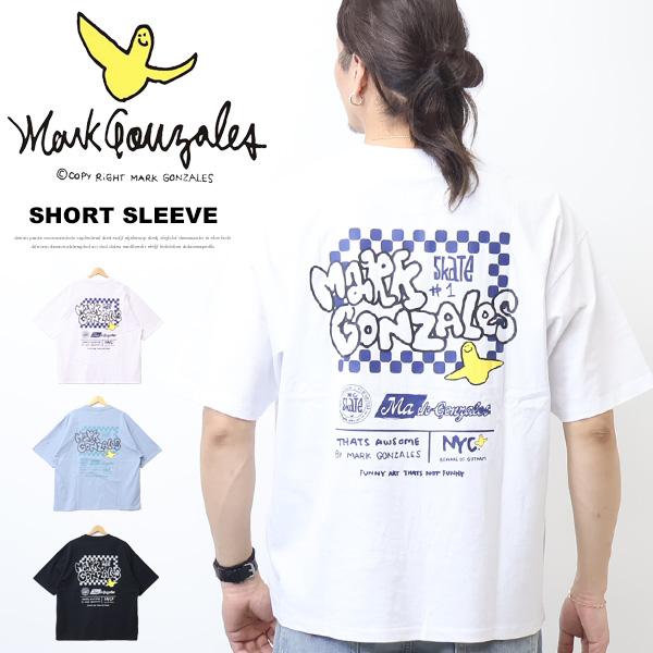 ストリートブランド MARK GONZALES マークゴンザレスより新作Tシャツが登場しました。 フロントにワンポイントロゴ、バックに大きめのプリントを配した鉄板のデザインです。ややゆったりとしたサイズ感でユニセックスでご使用頂けます。ホワ...