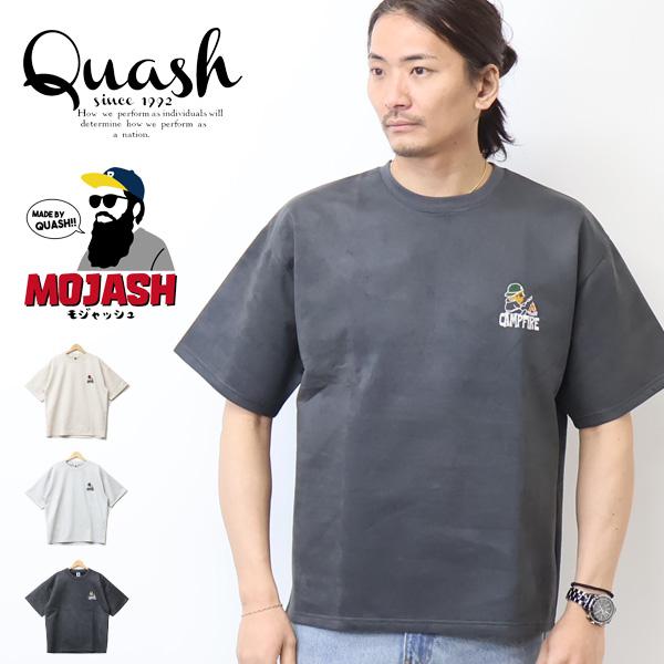 Quash（クアッシュ）の人気アイテムであるTシャツシリーズ「MOJASH(モジャッシュ)」の新作が登場です！ ボディには秋冬でお馴染みのポンチスウェードを春夏用に改良したブラッシュポンチを採用。天竺とは違った独特な肌触りが特徴です。 左胸...