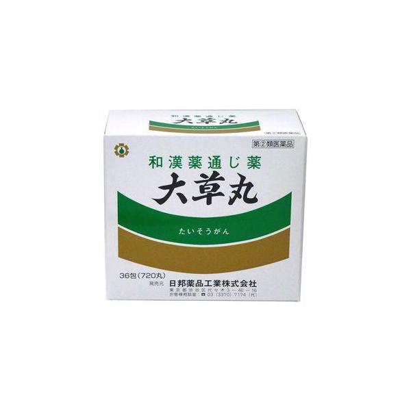 大草丸（たいそうがん）は，腸の運動を改善し排便をうながす成分，腸にうるおいを与えスムーズな排便を助ける成分及び腹痛を緩和する成分からなる便秘薬です。