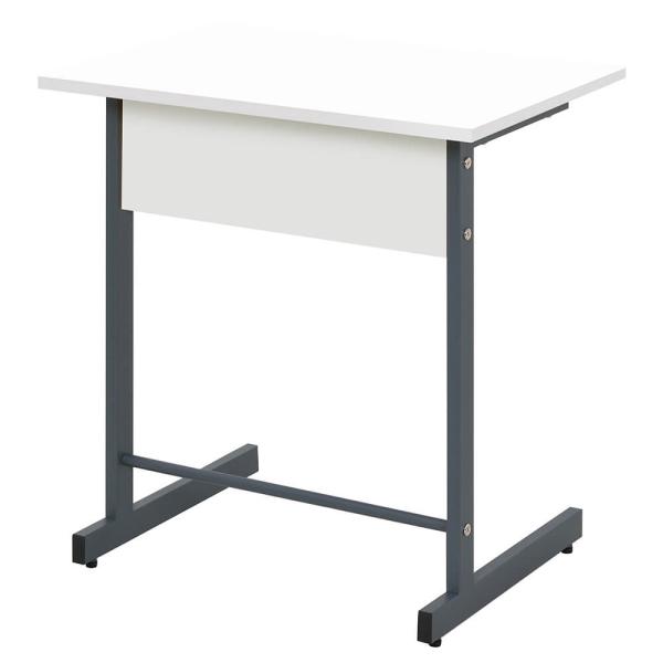 【商品説明】L字脚のスモール研修用デスクIII。天板サイズは新JIS規格に適合する幅650×奥行450mmでタブレット学習などにも最適。天板下には教材を収納できる棚があり、サイドにはフック（1個）で手荷物を掛けられます。フックは左右お好みの...