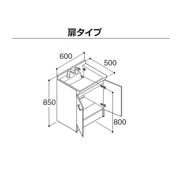 洗面所・手洗設備 洗面化粧台 洗面化粧台本体 LIXIL FTPN 605SYN VP1洗面器カラーバリエーション：ホワイト(H)