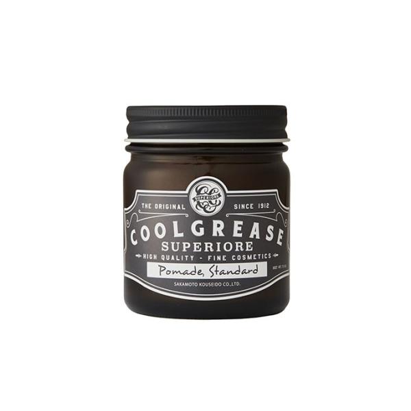 COOL GREASE SUPERIORE - POMADE - STANDARD 220gクール グリース スペリオル ポマード スタンダード 水性ポマード初の無香料ファイバー素材を含んだ伸びが良く優れたセット力を持ったポマードクセのある...