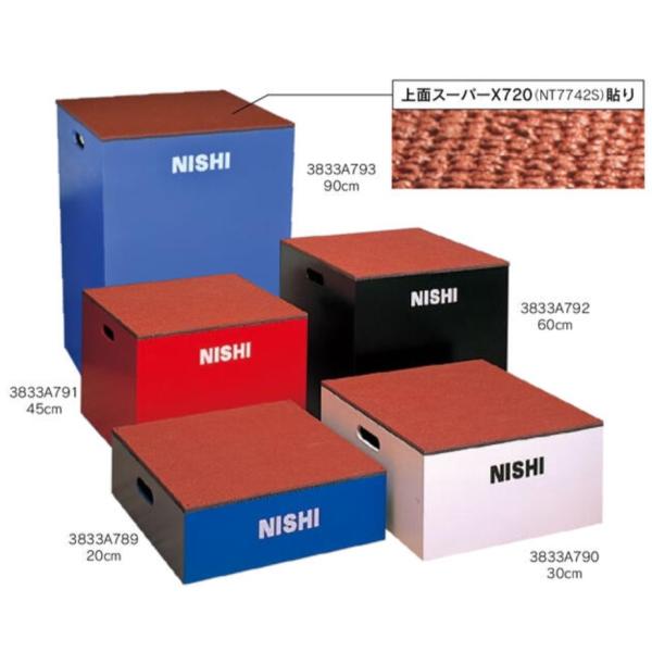 メーカー：nishi（ニシ）カテゴリ：陸上・ランニング種別：ニシ・トレーニング用品 プライオメトリックス商品名：プライオボックスIII（高さ30cm）ボックスを利用したプライオメトリックスジャンプ仕様：サイズ　高さ30cm　W600×L60...