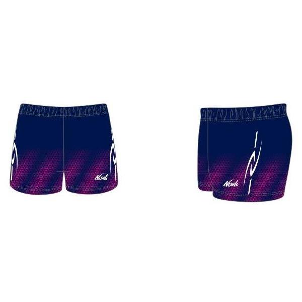 メーカー：NISHI　ニシスポーツカテゴリ：陸上・ランニング種別：ウエアシリーズ：スーパーオーダーシステム商品名：グラフィックライトベリーショートタイツ（レディス）＊スーパーオーダー：生地にインクを浸透させる昇華プリントという技法を採用して...