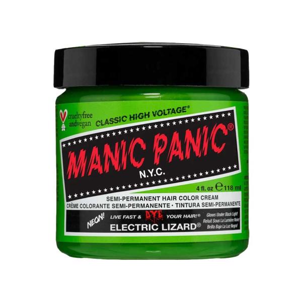 Neon Electric Lizard Hair Color Cream Glows Under Black Light!エレクトリックリザード色の濃さ・彩度：★★☆☆☆（やや薄め）内容量： 118mlブラックライトに反応して光ります★※...