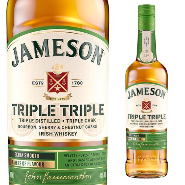 JAMESON TRIPLE TRIPLE昼12時までのご注文は【あすつく】対象です。離島、一部地域は【あすつく】対象外となります。また、店舗休業日なども対象外となります。詳しくはお問合せください。お酒 引越し 挨拶 就職祝い 退職祝い 結...
