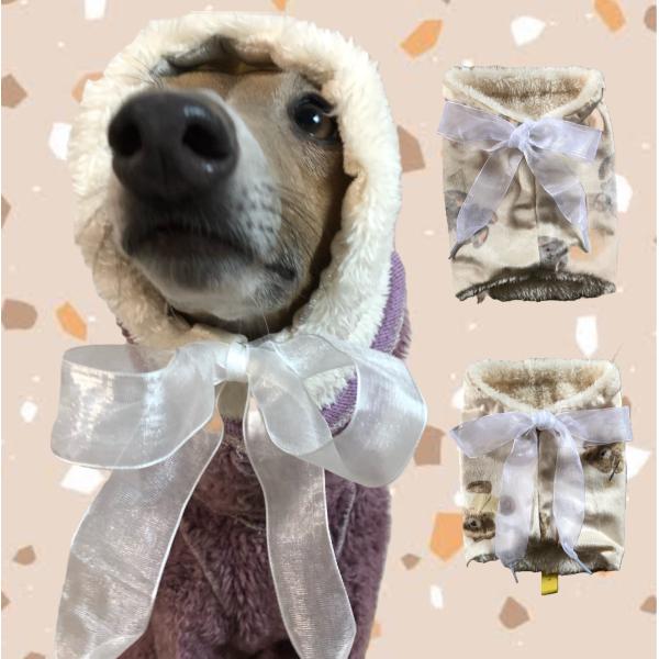 ■商品説明うさちゃん　くまちゃんリバーシブルスヌードふわふわのリバーシブル仕様両面使っていただけます。　顔周りを紐で結ぶタイプなので、頭周りより少し小さめに結んでおくとぶるぶるした時にぬげずらくなります。ピッタリすぎかな？という位がちょうど...