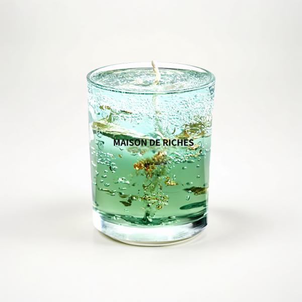 ★オシャレに「わたし」のヒラメキを感じる！オシャレにパワーアップ WISH CANDLE★WISH POWER CANDLE【最強運】ぷるぷるとしたゼリー状のキャンドルに、パワーストーンを閉じ込めた「WISH POWER CANDLE」。可...