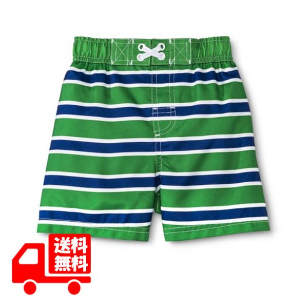 Circo　ボーイズ　水着　アメリカからのインポートビビッドなグリーンとブルーのボーダー男の子の大好きなカラーリングです。UPF 50+素材：100%ポリエステル　サイズが大きい場合脱げてしまうのでジャストサイズをおすすめします。下記サイズ...