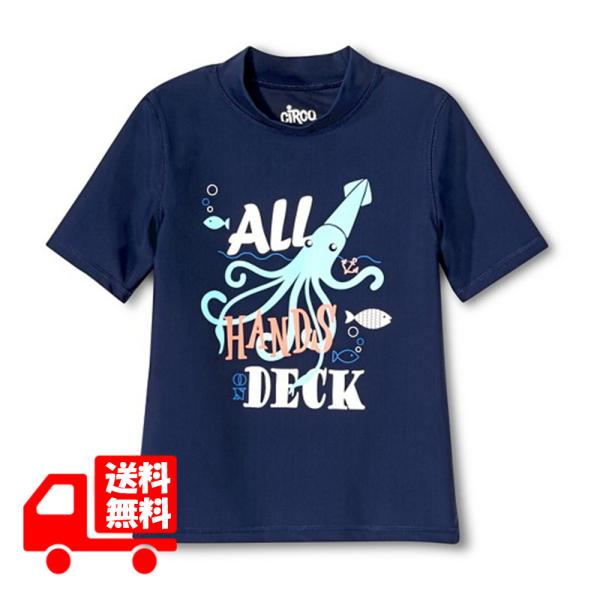Circo　ボーイズ　水着　アメリカからのインポートオバケイカ！！ラッシュガード！ダイオウイカをモチーフにした、かわいいラッシュガードです♪海やプールで子どもたちは楽しくて時間を忘れて遊びます。 日焼け過ぎ予防、体温の低下予防に是非どうぞU...