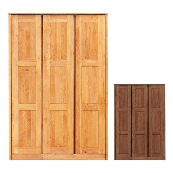 幅120cmの木製ワードローブ 服吊なので収納たっぷり 組立不要の完成品にてお届け オイルフィニッシュ仕上げで木の温かみ、質感を強調した作りになってます。送料無料（但し、北海道・東北地方・沖縄・離島は除く）東北地方：￥9,000　北海道：￥...