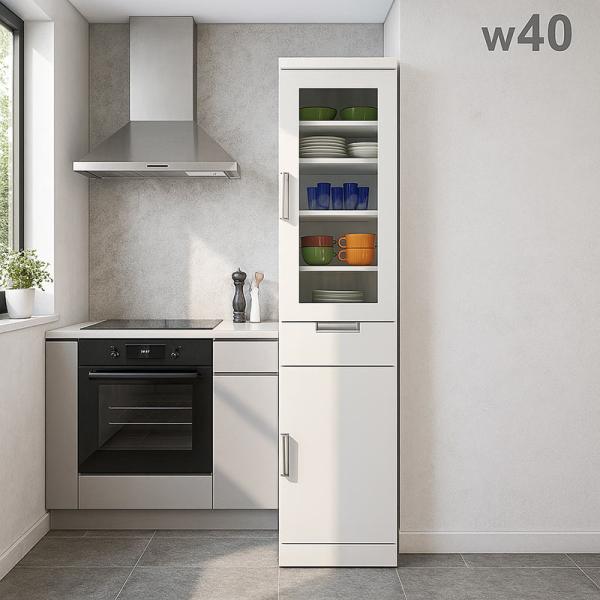 隙間収納に最適！幅40cmのスリム食器棚。狭いスペースにもぴったりな省スペース収納家具。送料無料（但し、北海道・東北地方・沖縄・離島は除く）東北地方：￥3,000　北海道：￥4,000＊送料はご注文後に当店にて加算し訂正した内容でご案内させ...