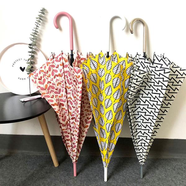 品番：sada19材質：ポリエステル/樹脂、親骨/グラスファイバー　中棒：アルミニウム　重量：約360g原産国：中国サイズ：全長約84cm使用時直径サイズ：約102cm親骨/約 60cm×8本骨カラー：イエロー、ホワイト、ピンク
