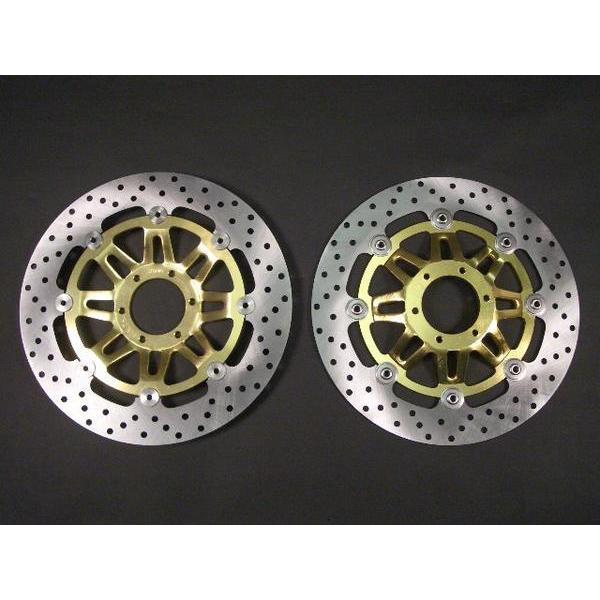 【お得な2枚セット】コストパフォーマンスに優れたディスク板です。【適合車種】ホンダCB400SF NC31 ※実際に装着されているディスクローターをよくご確認ください。