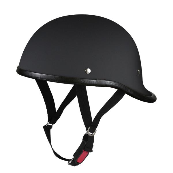 バイク用ヘルメット　黒半キャップ( 半帽,半ヘル,ハーフキャップ,ハーフヘルメット ) 原付・スクーター・小型・中型用防災用にも !PSマークの種類：PSCマーク・SG規格届出事業者名：KWON CHEN MANUFACTURERS CO,...