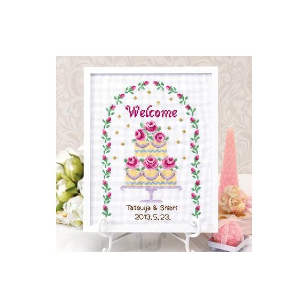 <出来上がり寸法>額外径：約32cmx25.9cm、額内径：約29.5cmx23.4cm<キット内容>25番ししゅう糸、No.5500布 ジャバクロス細目(白)、クロス針、カラー図案付説明書<打込目数>1...