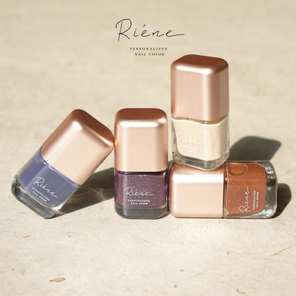 Riene personalized nail polish色み・ラメパール・テクスチャ・透明感など、セルフネイルのインフルエンサー達がディテールをこだわり抜き、パーソナルカラー理論に基づいたタイアップネイルカラーをお楽しみいただけます。ブ...