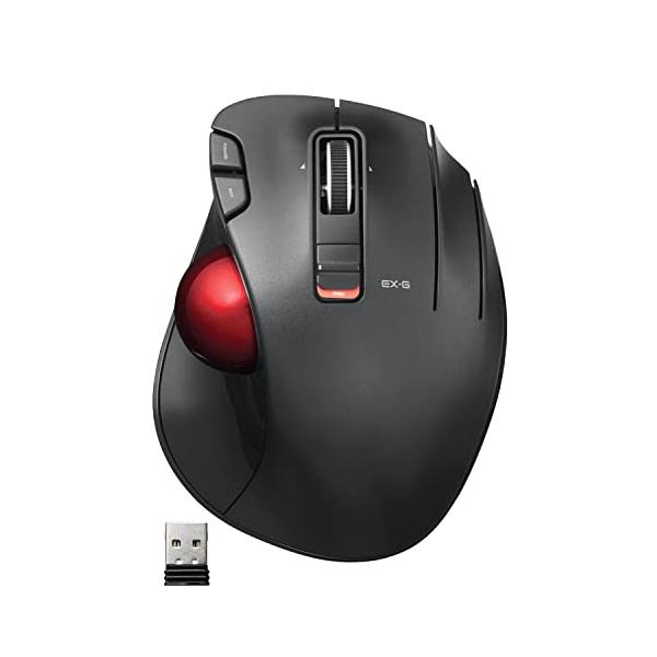 ワイヤレス　ブラック・赤玉 ゲーミンググレードセンサー  M-XT3DRBK-G・確かな基本性能とかつてない新機能を搭載した、進化した親指操作タイプのワイヤレストラックボールです。・トラックボールの動きを検出するセンサーに、ゲーミンググレー...