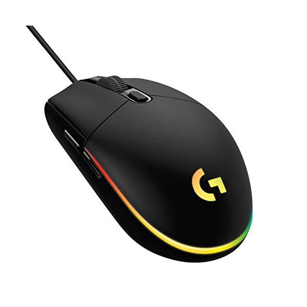 単品・ブラック  G203-BK・・Color:ブラックStyle:単品・【プログラム可能な6個のボタン】プログラム可能な6個のボタンを使ってマウスをカスタマイズ。手榴弾を投げる、インベントリにアクセスするなどの操作に簡単アクセス。・【Lo...