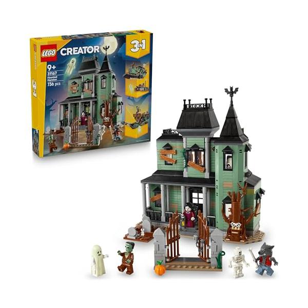 ホーンテッドマンション / 31167・1つのセットで3つのコワさ ? 同じブロックで3種類のモデルの組み立てと組み替えを繰り返し楽しめます・遊びの可能性は無限大 ? 3種類のモデル（家／列車／船）を同時に組み立てることはできませんが、それ...