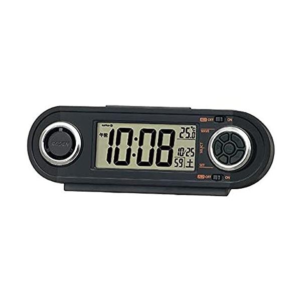 レトロ:黒/62x186x46mm/NR537K・電波修正機能（40kHz/60kHz自動選局・受信OFF機能つき）、大音量合成音アラーム(30パターン）・アラーム2チャンネル、アラームオートストップ機能（約5分間）、スヌーズつき・音量切替...