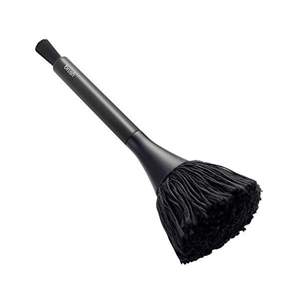 2WAY 回転タイプ・ブラック(除電)  KBR-AM013AS・ディスプレイやOA機器のお掃除に最適な2種類の毛が付いた回転タイプのクリーニングブラシです。・帯電防止繊維入りのブラシがホコリと同時に機器表面の静電気も除去し、ホコリをつきに...