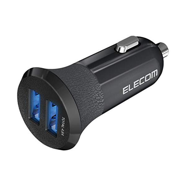 単品・ブラック  EC-DC03BK・・Style:単品・自動車のアクセサリソケットからUSBポートを介してスマートフォンやタブレットを充電できる車載充電器です。・USBポートを2ポート搭載し、スマートフォンの2台同時充電が可能です。・1ポ...