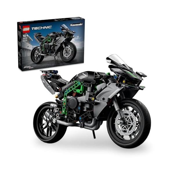 Kawasaki Ninja H2R・  42170・10才以上のお子さま向けバイクモデル ? リアルなギミックを一つひとつ再現しながら、やりがいと達成感を味わえる組み立てプロジェクト・1/8スケールモデルセット ? キックスタンドを下した...