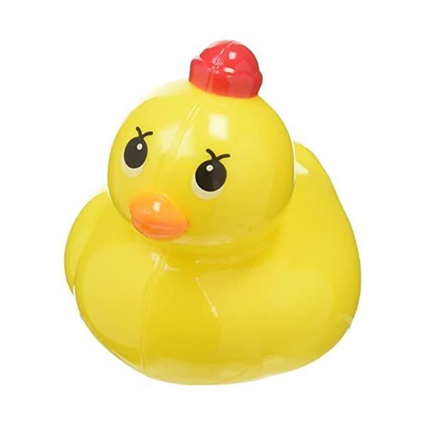 にぎにぎ水てっぽう・イエロー W65×H80×D80mm ・本体サイズ:W65×H80×D80mm・湯ぶねの中で、アヒル隊長をにぎにぎ握ると口から水をピューと吹き出します。・赤ちゃんにやさしい、やわらか素材でできた水鉄砲です。・※ポリ塩化ビ...