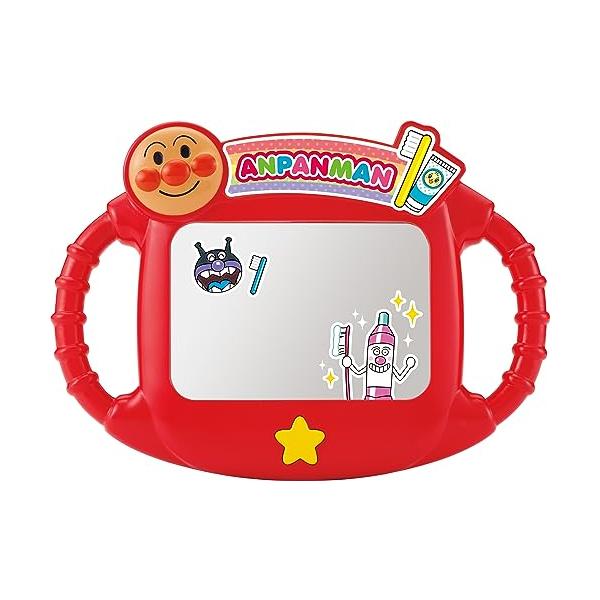 はみがきミラー・スタートボタンを押すと約60秒間、アンパンマンとばいきんまんの応援ボイスやオリジナルの歯みがきソングが流れます。 音楽やセリフに合わせてイラストが見えたり消えたりしてミラーに夢中になって歯みがきができます。・本体使用電池：単...