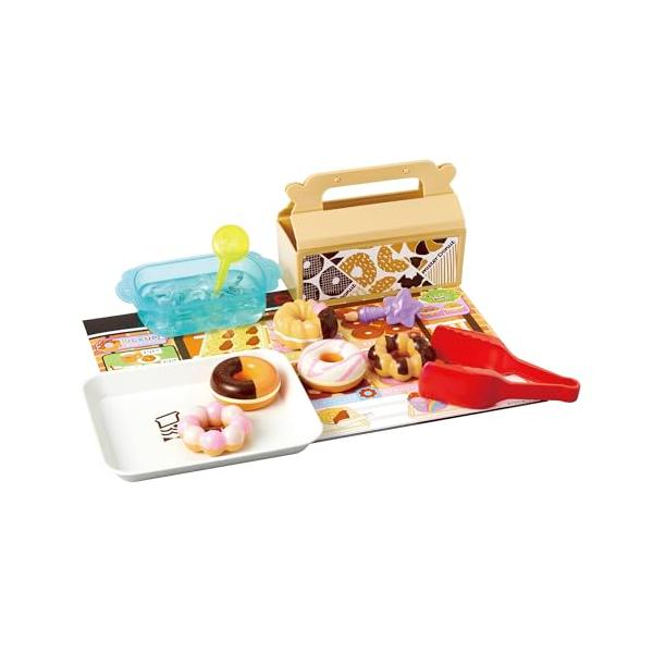 まほうのミスタードーナツ/-/1861761・おふろでもおへやでも遊べるおもちゃ・対象年齢：3歳以上・セット内容：ドーナツ×5個、トング、トレー、まほうのスティック、まほうのスポイト、まほうのボウル、お持ち帰りボックス、防水プレイシート、収...