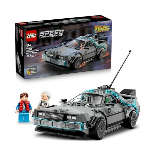 バック・トゥ・ザ・フューチャー デロリアン・DMC-12 / 77256・バック・トゥ・ザ・フューチャーのおもちゃ - レゴスピードチャンピオン シリーズに組み立てとディスプレイを楽しめる、バック・トゥ・ザ・フューチャーの車が登場！・ミニフ...