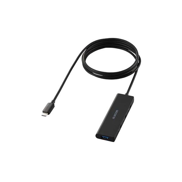 ブラック/ケーブル長150cm/U3HC-H044BK/E・パッケージ個数:1・USB-Aポートを増やしてデスクまわりをすっきり。4つのUSB-Aポートを搭載した、USB Type-C(TM)接続のUSBハブです。USB 5Gbps(USB...