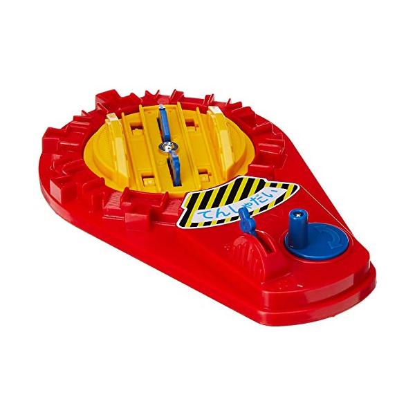 プラレールを楽しくする情景部品です。入ってきた動力車1両レバーで停止させ、手もとのダイヤルを回転させて7方向に向きを替えられます。向きを変えたらレバー操作でスタートできます。