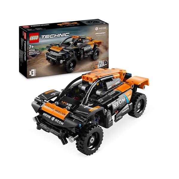 NEOM McLaren Extreme E レースカー・  42166・7才以上のお子さま向けレプリカモデル ? 組み立てた後もプルバック アクションでリアルなレースごっこを楽しめます・プルバック アクションのおもちゃ ? 世界の過酷な環...
