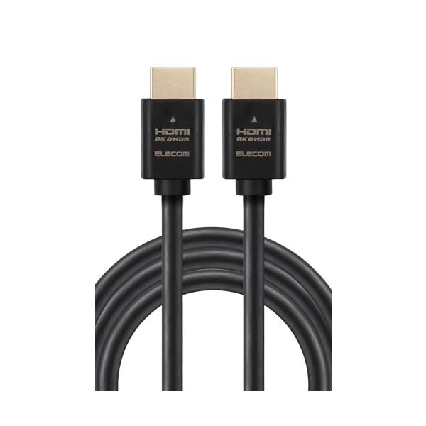 ブラック/3m/ECDH-HD21E30BK・最大8K/60Hzの解像度に対応したHDMIケーブルです。Ultra High Speed HDMI Cable with Ethernet認証済みで、映像信号と音声信号に加え、100Mbpsの...